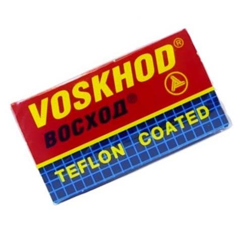 Voskhod Teflon Coated DE Blades, 1 packs of 5 blades — Phoenix Shaving