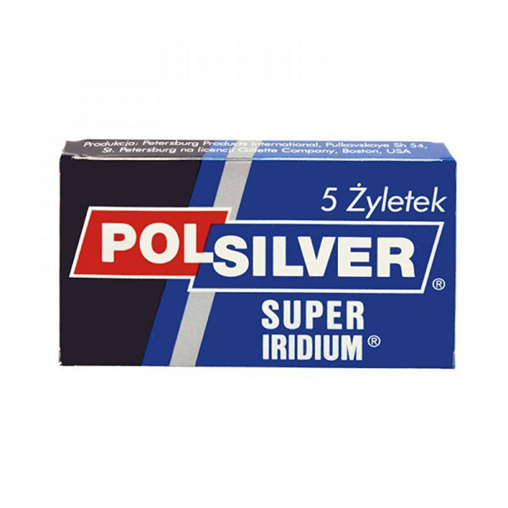 5 Polsilver Super Iridium DE Razor Blades — Phoenix Shaving