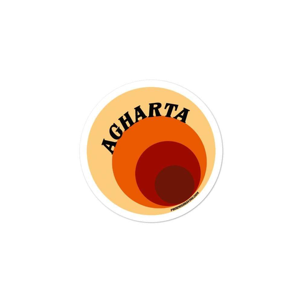 AGHARTA Vinyl Bubble-Free Stickers | Available in 3 Sizes — Phoenix Shaving