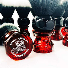 Amber Aerolite 24mm Stygian Synth Hybrid Brush | Retro Shave Tech ...