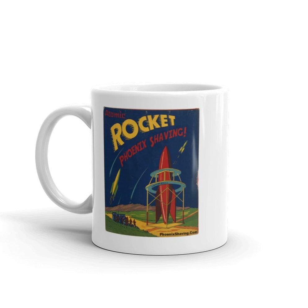 Atomic Rocket Retro Coffee Mug | Available in 2 Sizes — Phoenix Shaving