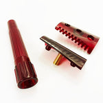 Crimson Ghost Open Comb Double Slant Safety Razor | Twisted Shave Tech ...