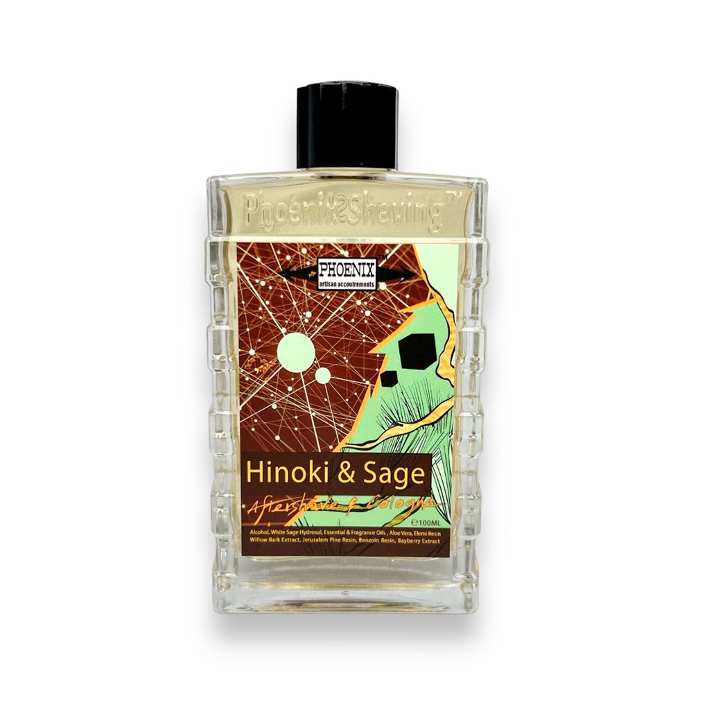 Hinoki & Sage Aftershave Cologne | An Instant Classic! | 100 ml (3.4 f — Phoenix Shaving