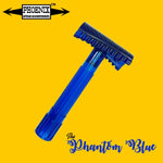 Phantom Blue Open Comb Double Slant Safety Razor | Twisted Shave Tech ...