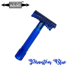 Phantom Blue Open Comb Double Slant Safety Razor | Twisted Shave Tech ...