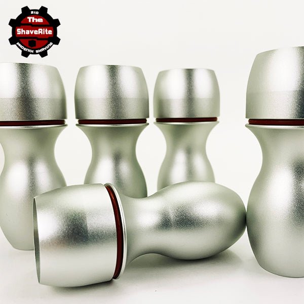 ShaveRite 210 Aluminus 24mm or 26mm Brush Handle! | Solid Clear Anodiz ...