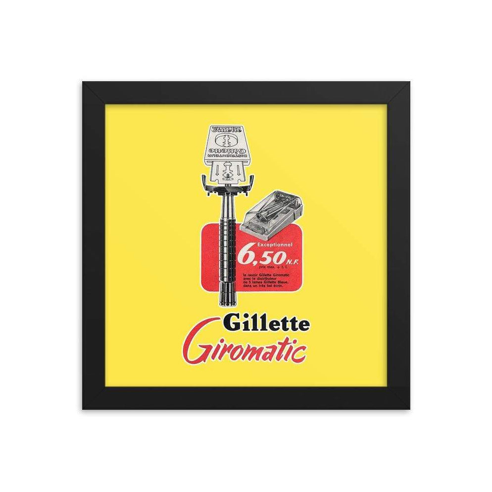 Vintage Safety Razor Advert Framed Print — Phoenix Shaving