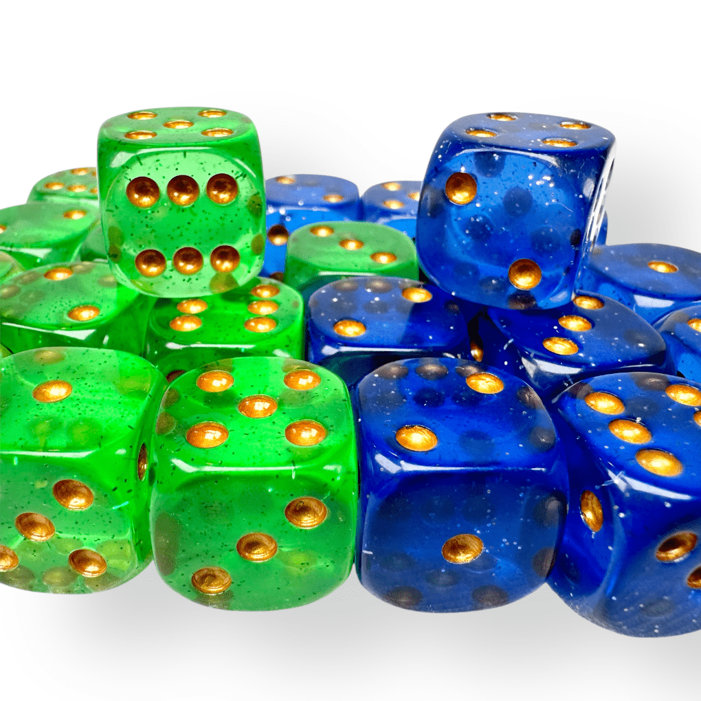 Wet Shaving Dice | Glitter Dice! | 2 Colors to Choose From! — Phoenix Shaving